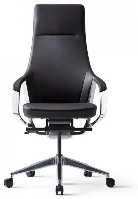 Office Pro Kancelářské otočné křeslo HONOR OF - kůže, koženka, černá