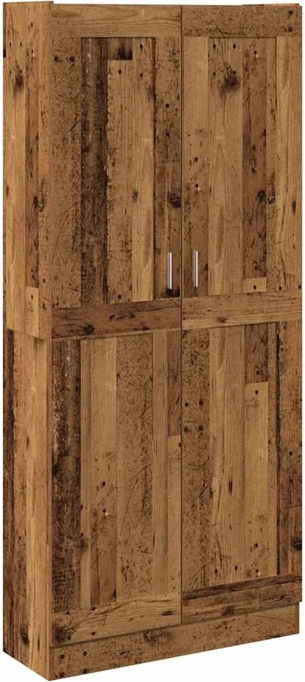 Skříň old wood 82,5 x 30,5 x 185 cm kompozitní dřevo 3318716