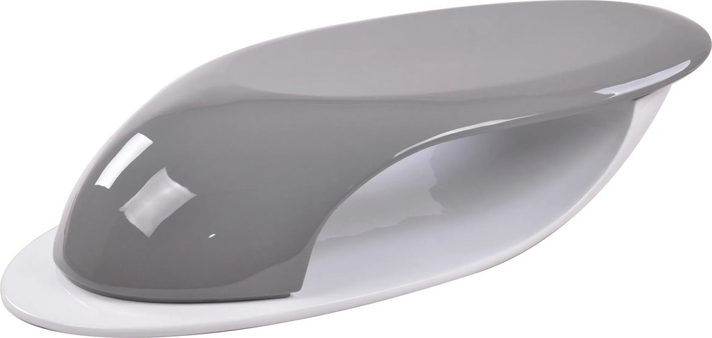 XXXLutz KONFERENČNÍ STOLEK, vysoce lesklá bílá, vysoce lesklá šedá, plast, 130/58/30 cm Livetastic - Online Only konferenční stolky - 001769002701