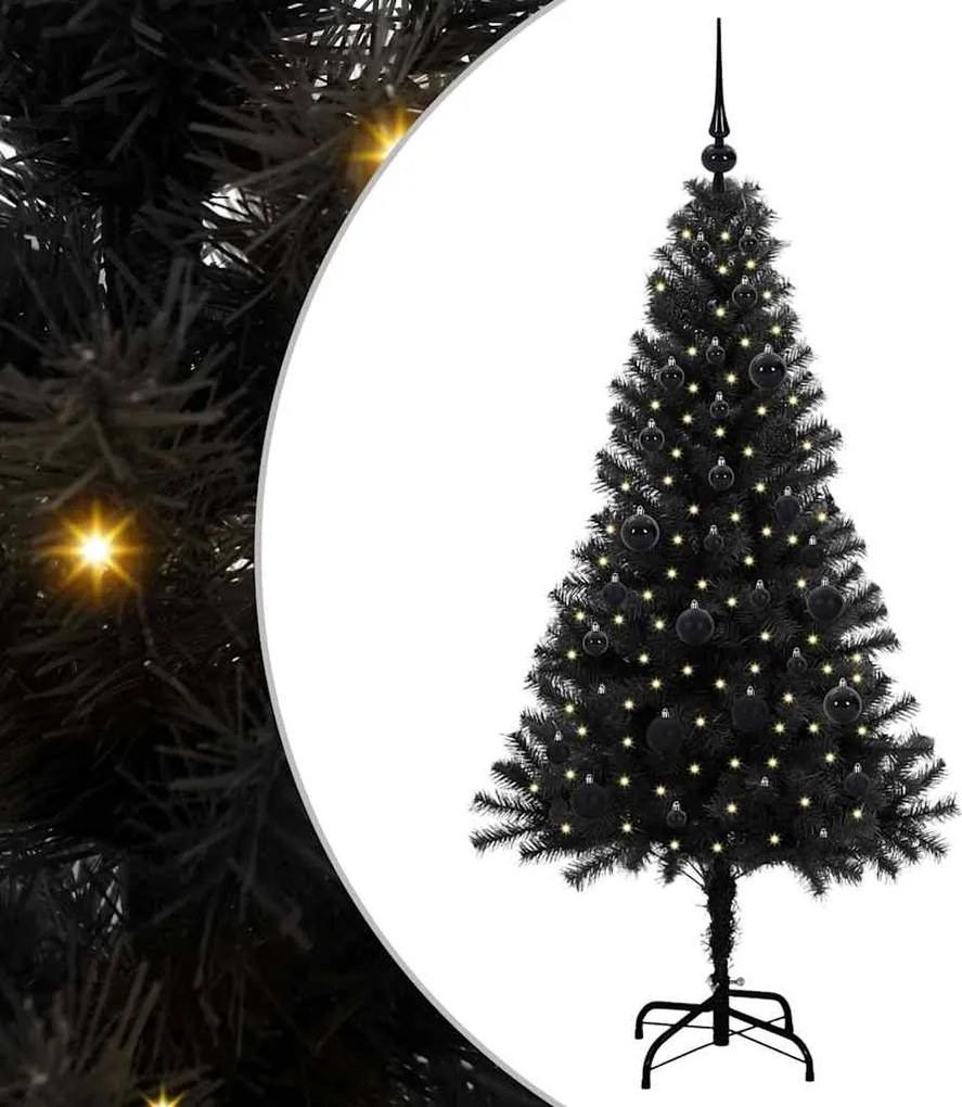 Vánoční stromeček Černá 150 cm PVC 3396466