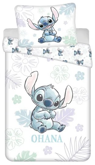 Jerry Fabrics Povlečení Lilo a Stitch Ohana White 140x200, 70x90 cm