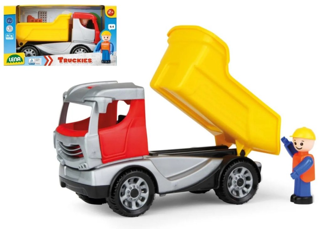Auto Truckies sklápěč plast 22cm s figurkou v krabici 24m+