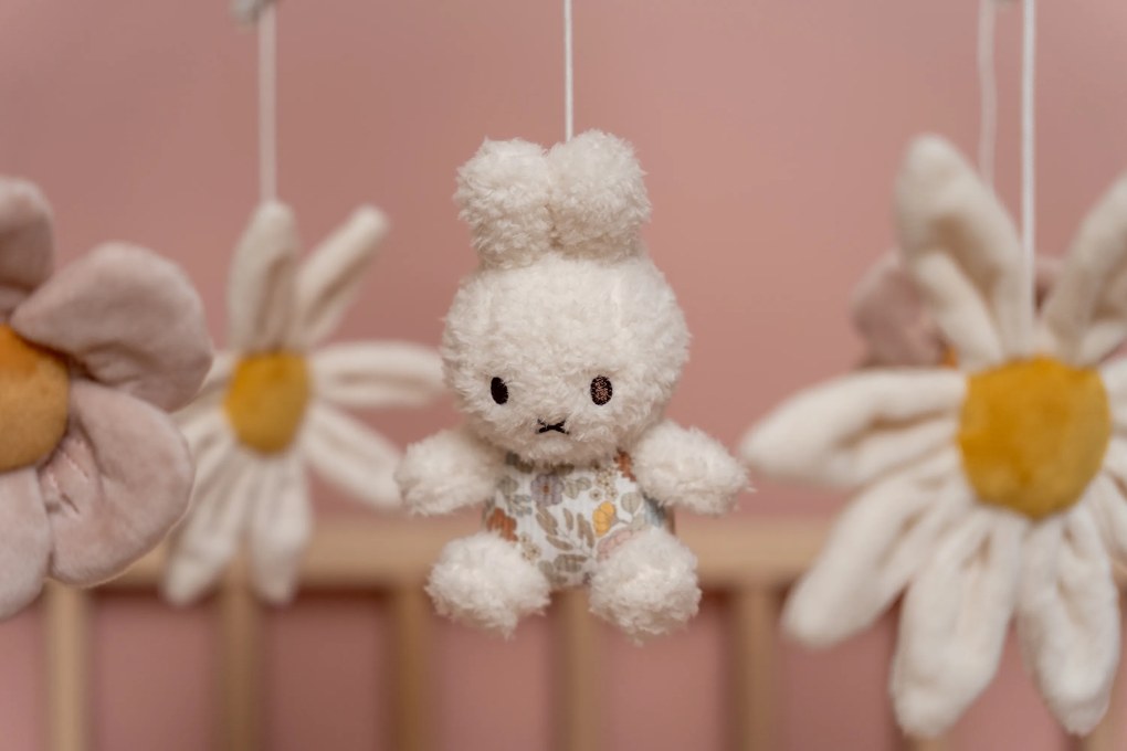 Hudební kolotoč králíček Miffy Vintage Kytičky