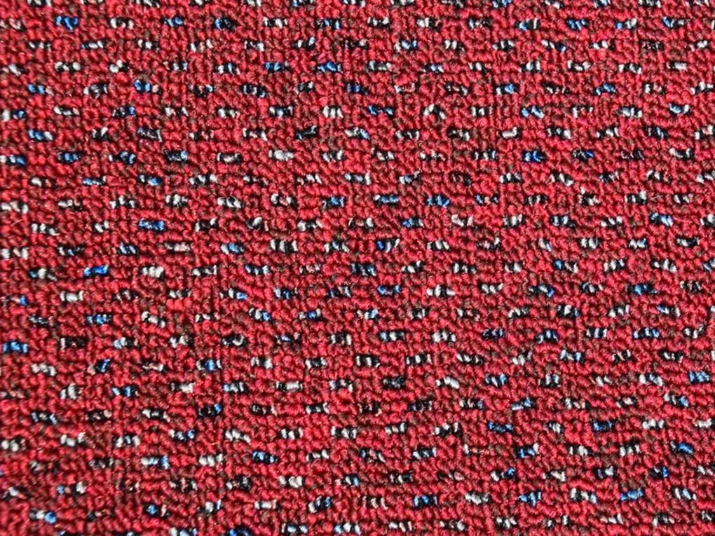 Zátěžový koberec Timzo New Techno 3556 červený Šíře role: 4 m