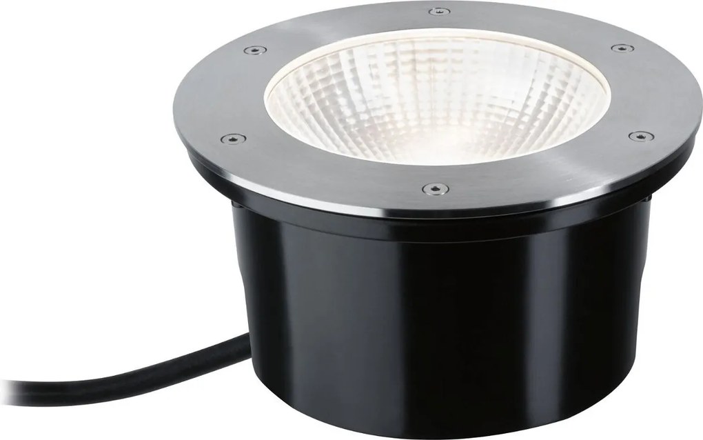 P 94655 LED zemní svítidlo Durea IP67 kruhové 213mm 3000K 12,5W 230V ocel kov - PAULMANN