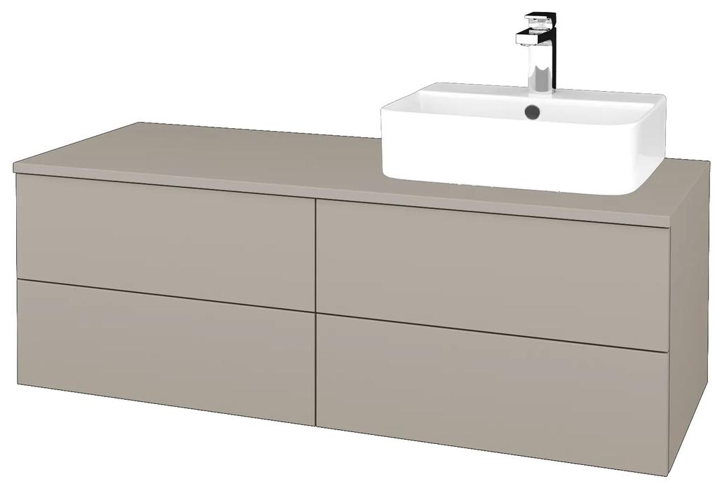Dřevojas Koupelnová skříňka MODULE SZZ4 120 Varianta: M01 Bílá mat / M01 Bílá mat / Pravé
