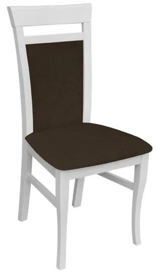 Židle JK37, Barva dřeva: bílá, Potah: Casablanca 2304