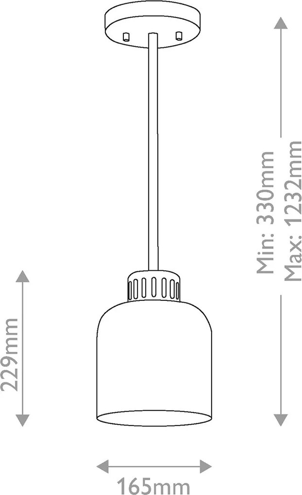 Světlo nad ostrůvek Elstead YORK PNBR 1xE27 60W