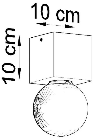 Sollux SL.0675 - Stropní svítidlo ABEL 1xE27/60W/230V dřevo