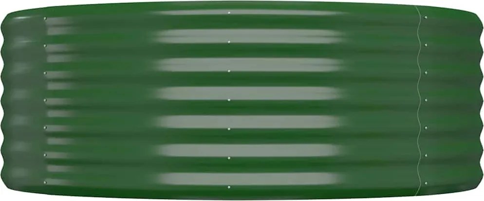 Vyvýšený záhon pozinkovaná ocel 507x100x36 cm zelený 319008