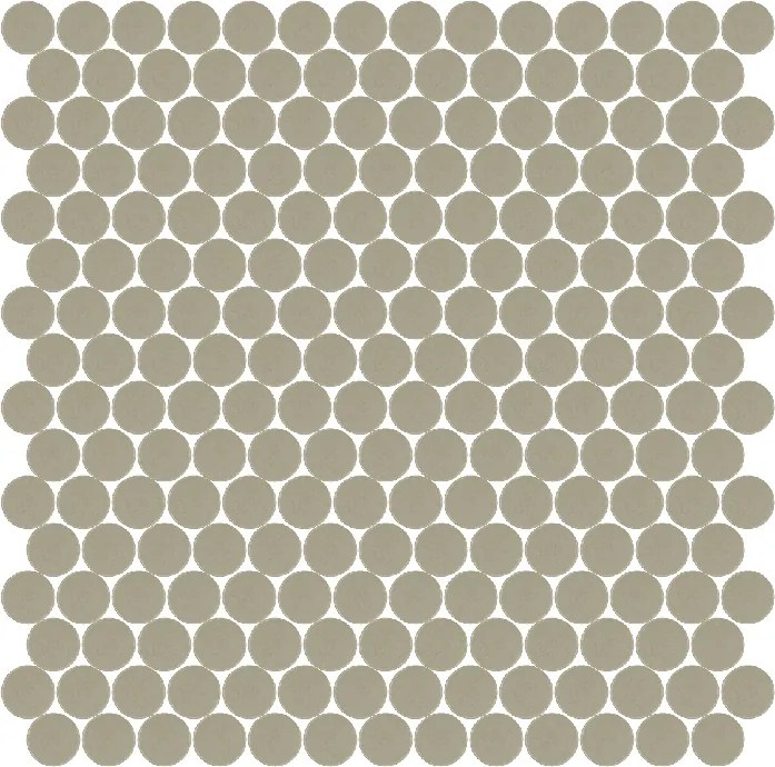 Hisbalit Skleněná mozaika šedá Mozaika 327A SATINATO kolečka  prům. 2,2 (33,33x33,33) cm - KOL327ALH