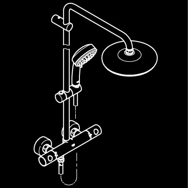 GROHE 27922001 - Sprchový systém TEMPESTA COSMOPOLITAN 210 lesklý chrom