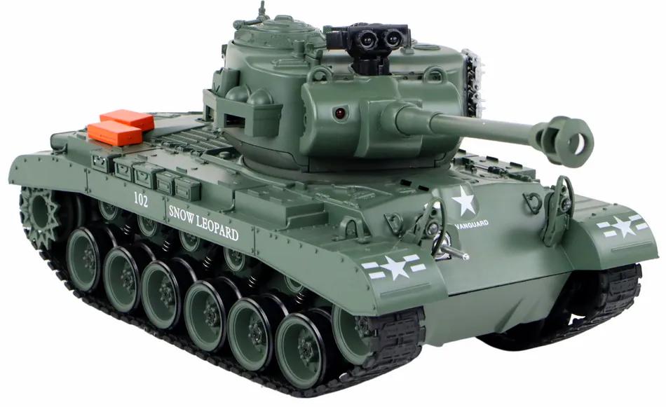 RC Tank Leopard s dálkovým ovládáním 1:18 šedý