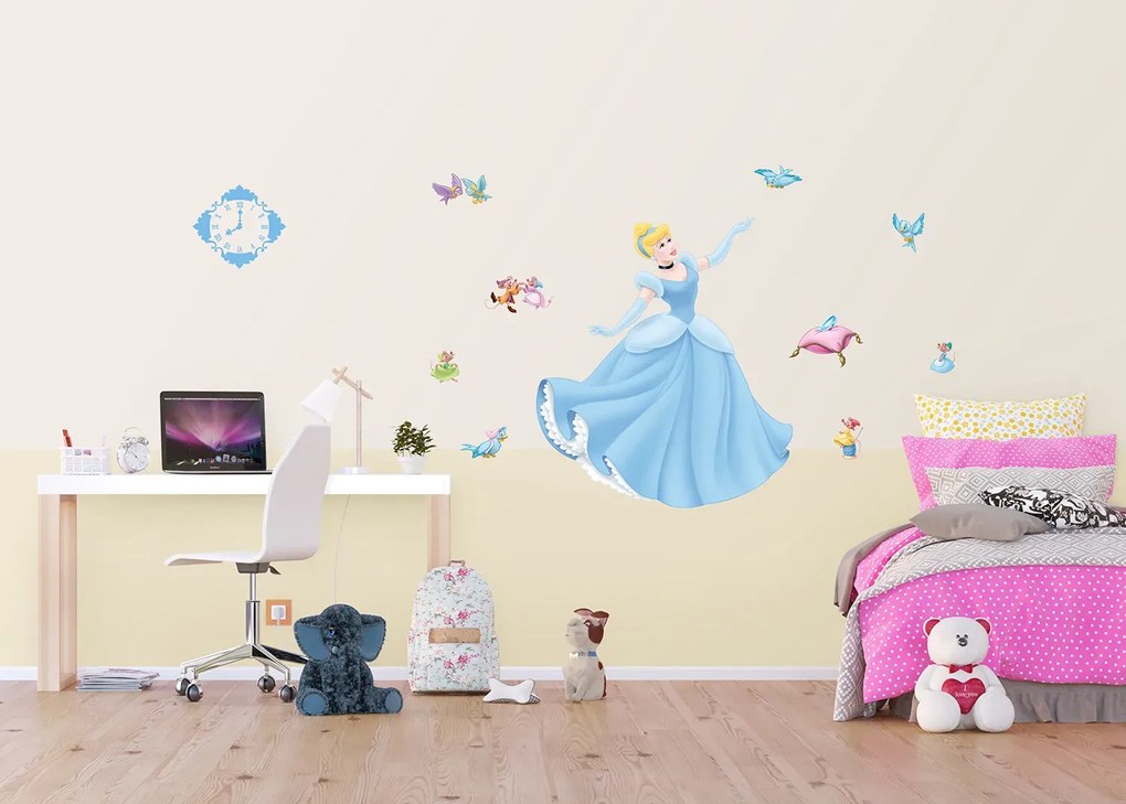 Dětská samolepka na zeď Disney Popelka | 65 x 85 cm | DDK865