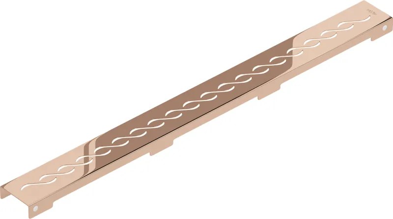 Mexen Flat, lineární podlahový žlab 70 cm, růžové zlato, 1623070