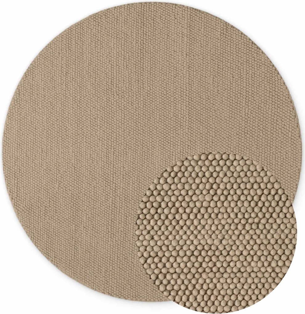 Ted Baker, Kusový koberec Ted Baker Richmond 106367 Beige kruh, 200x200, béžová, dětský pokoj