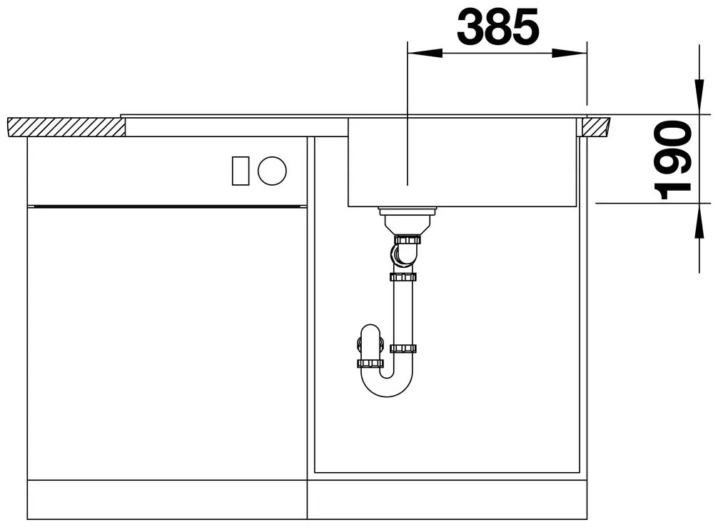 Blanco Zia XL 6 S, silgranitový dřez 1000x500x190 mm, 1-komorový, antracitová, 517568