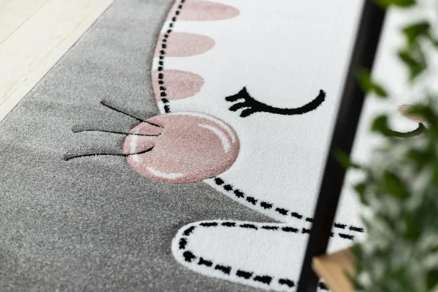 Dywany Łuszczów Dětský kusový koberec Petit Kitty cat grey ROZMĚR: 120x170
