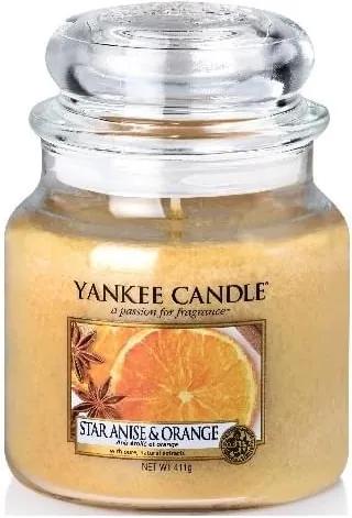 Vonná svíčka Yankee Candle Star Anise & Orange, střední