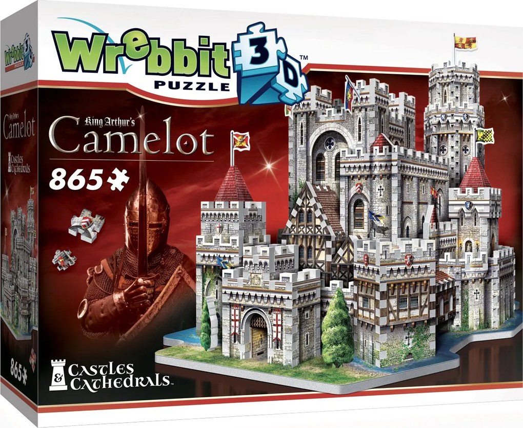 3d puzzle wrebbit 3d puzzle hrad kamelot 865 dílků