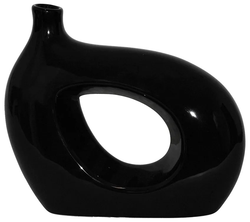 Artium Váza keramická černá