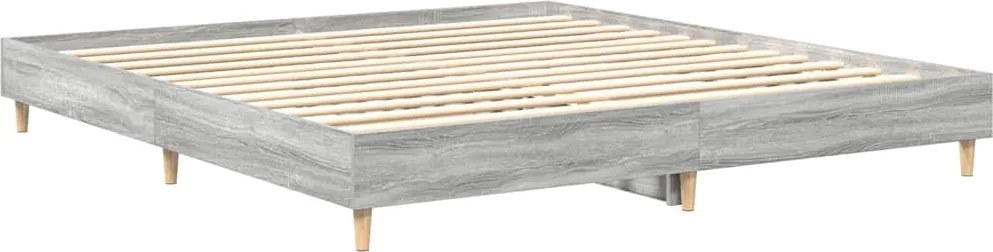 Rám postele bez matrace Grey Sonoma 180x200cm kompozitní dřevo 3329026