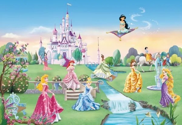 8-414 Obrazová fototapeta Komar Disney Princess Castle, velikost 368 x 254 cm