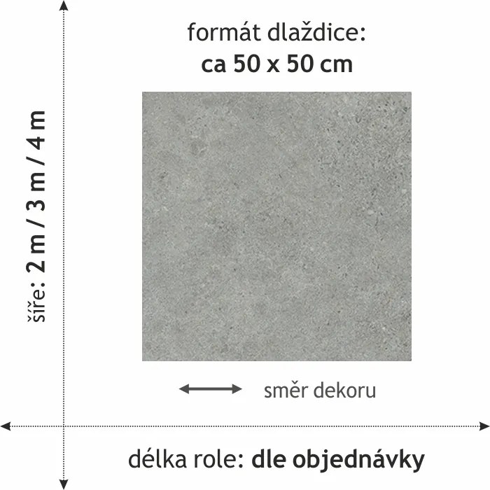 BEAULIEU PVC podlaha - lino FORTEX PURE 2066 ŠÍŘKA: 3 m, POUŽITÍ: Bytové