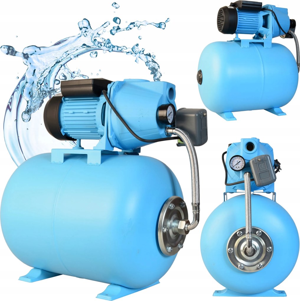Pumpa Na Vodu Domu Hydrofor 50L Sada 1100W 3600l/h Výkonný Jet