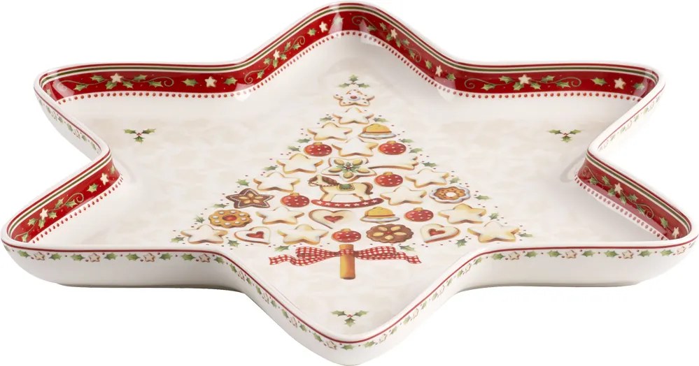 Villeroy&Boch Villeroy & Boch Winter Bakery Delight velká hvězdicová miska, 37,4 × 32,8 × 3,3 cm, 1 l