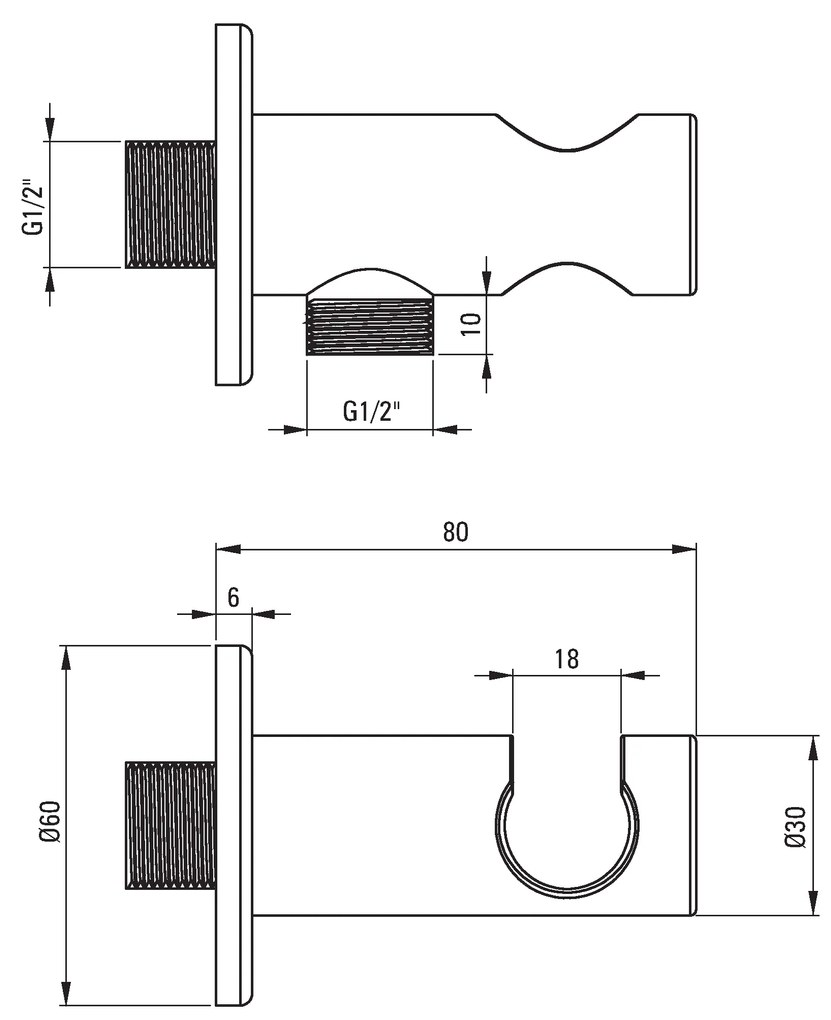 Deante Deante, podomítková termostatická sprchová sestava + BOX, kulatá, černá matná, BXYZNEBT