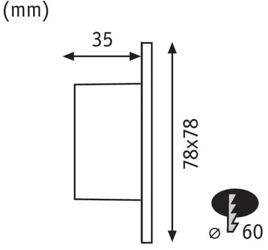 Paulmann 92922 - LED/1,7W Schodišťové svítidlo WAND 230V