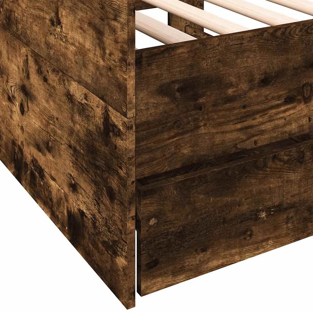 Válenda se zásuvkami bez matrace kouřový dub 75 x 190 cm 3280836