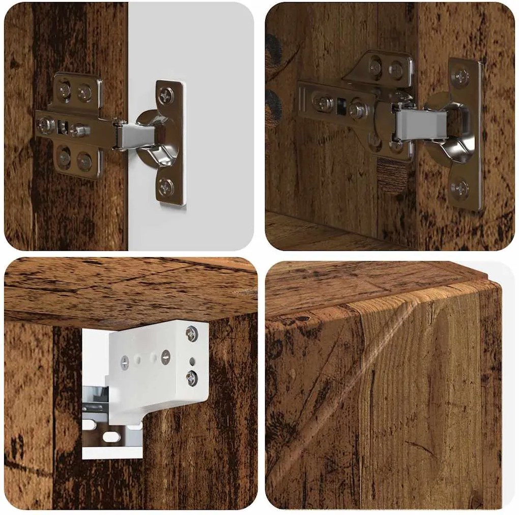 Sada koupelnového nábytku 5 ks Staré dřevo 35 x 30 x 192 cm 3393071