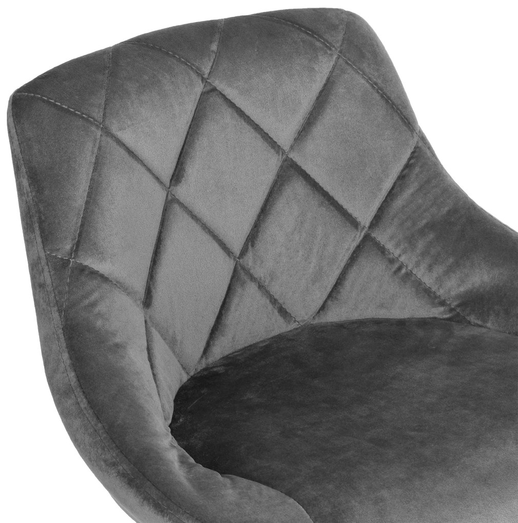 ViaDomo Via Domo - Barová židle Mano - grafit - 47x105 cm