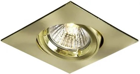 LUCIDE Down light square GU10/50W Satin brass bodové svítidlo, bodovka