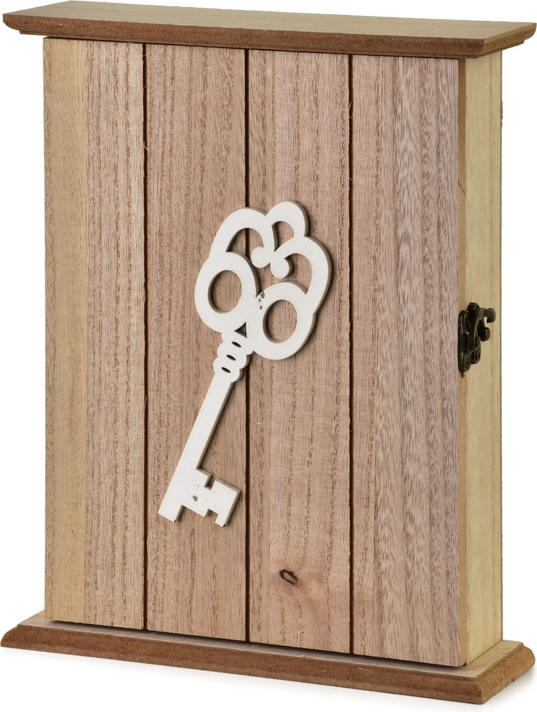 Dřevěná skříňka na klíče STACY Key 20x6x24,5 cm hnědá