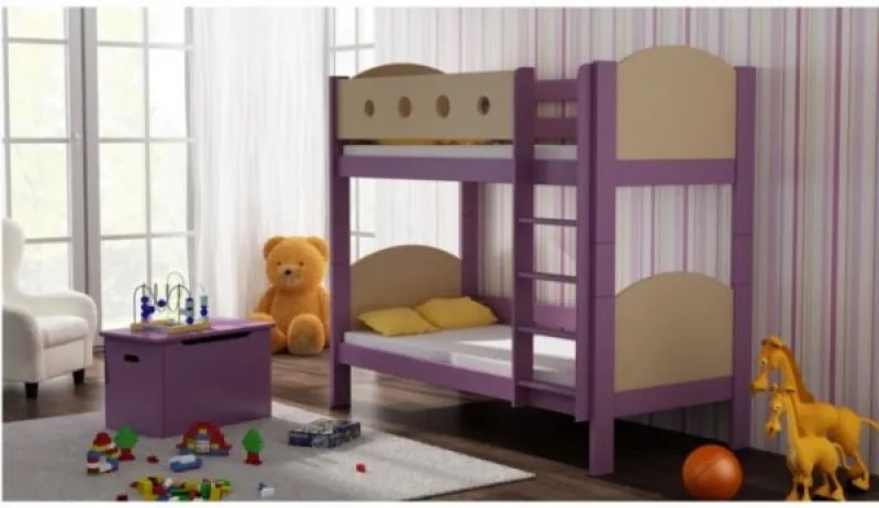 Abart Patrová postel Vašek luk 180/80 cm fialový