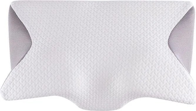 Ergonomický polštář z paměťové pěny bílo-šedá 60 x 35 cm