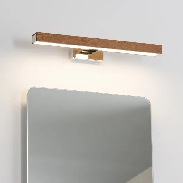Brilagi-LED Koupelnové osvětlení zrcadla WOODY MIRROR LED/8W/230V IP44 dub/chrom