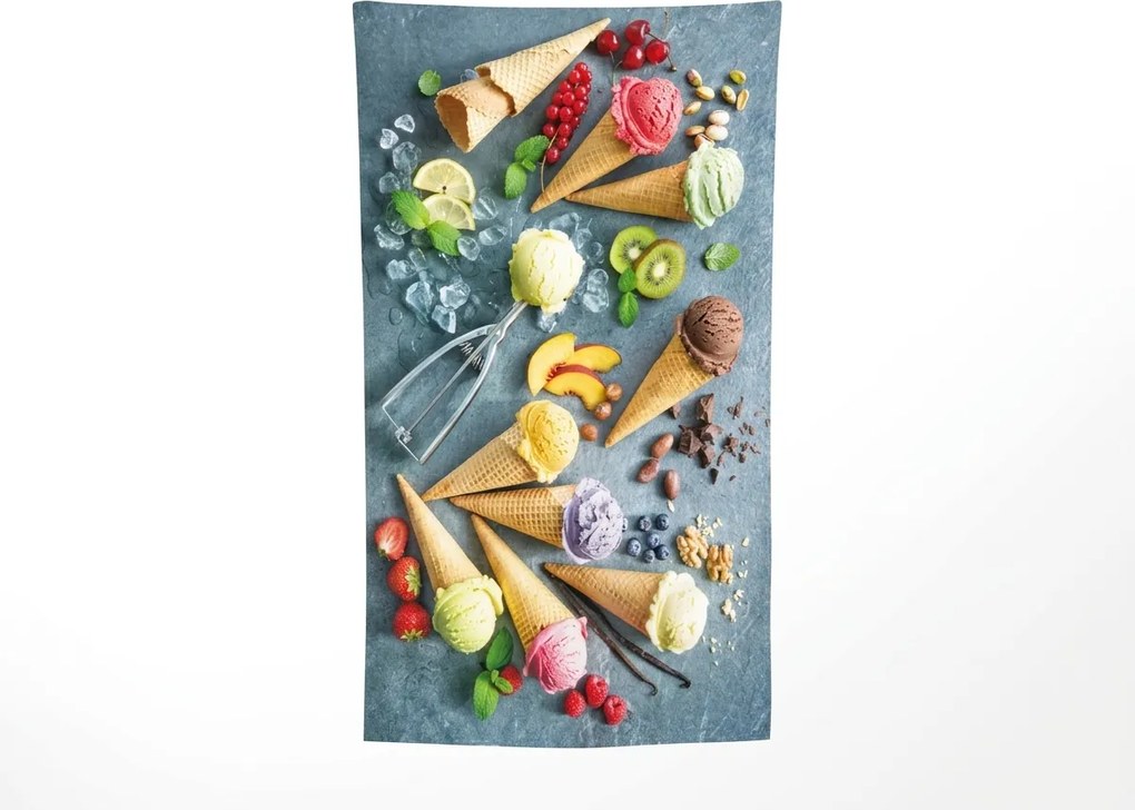Rychleschnoucí XXL plážová osuška GELATTO barevná 150 x 210 cm, 100% mikrovlákno