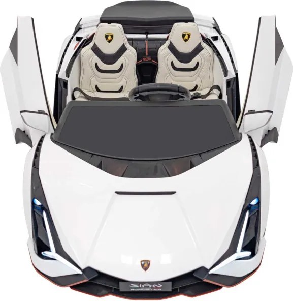 Elektrické autíčko Lamborghini SIAN bílé