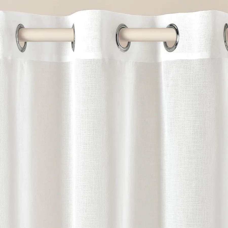 Room99 Záclona na kroužcích Novelia Barva: Bílá, Velikost: 400 x 250 cm