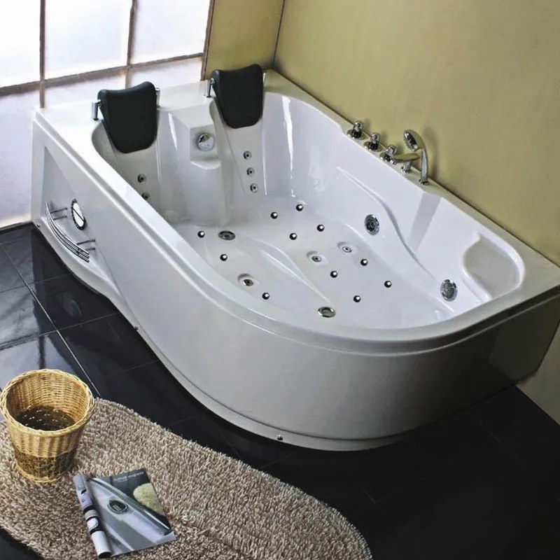 Terra Hydromasážní vířivá vana Carmen 631RH 180x120 s ohřevem vody, pravá