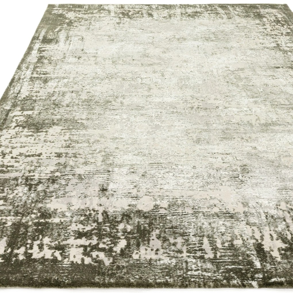 Tribeca Design Kusový koberec Zoom Border Green Rozměry: 200x290 cm