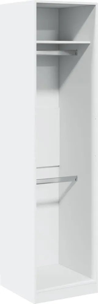 Šatní skříň bílá 50 x 50 x 200 cm kompozitní dřevo 3307783