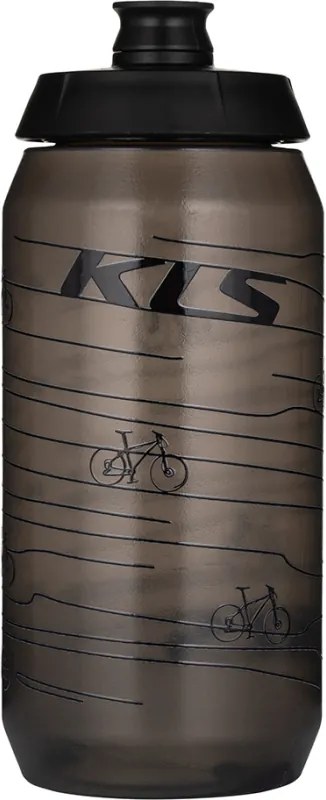 Cyklo láhev Kellys Kolibri 0,55l Transparent Black