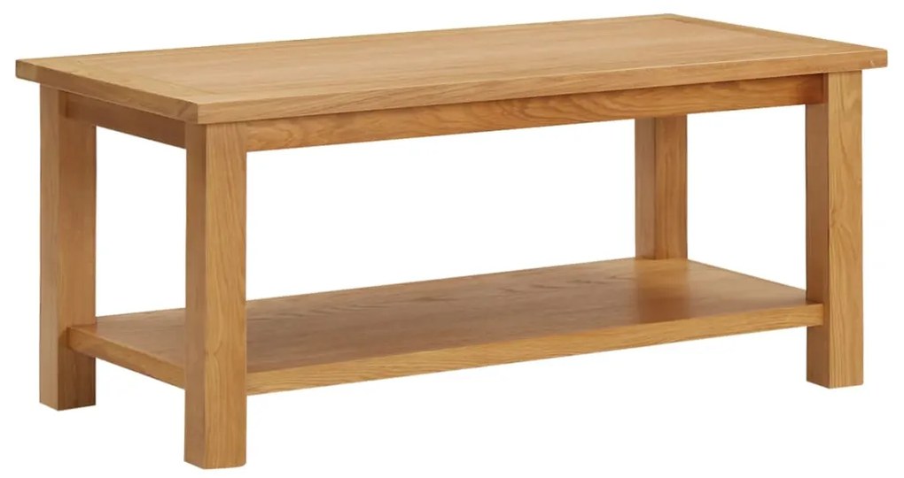Konferenční stolek 90 x 45 x 40 cm masivní dubové dřevo 289194