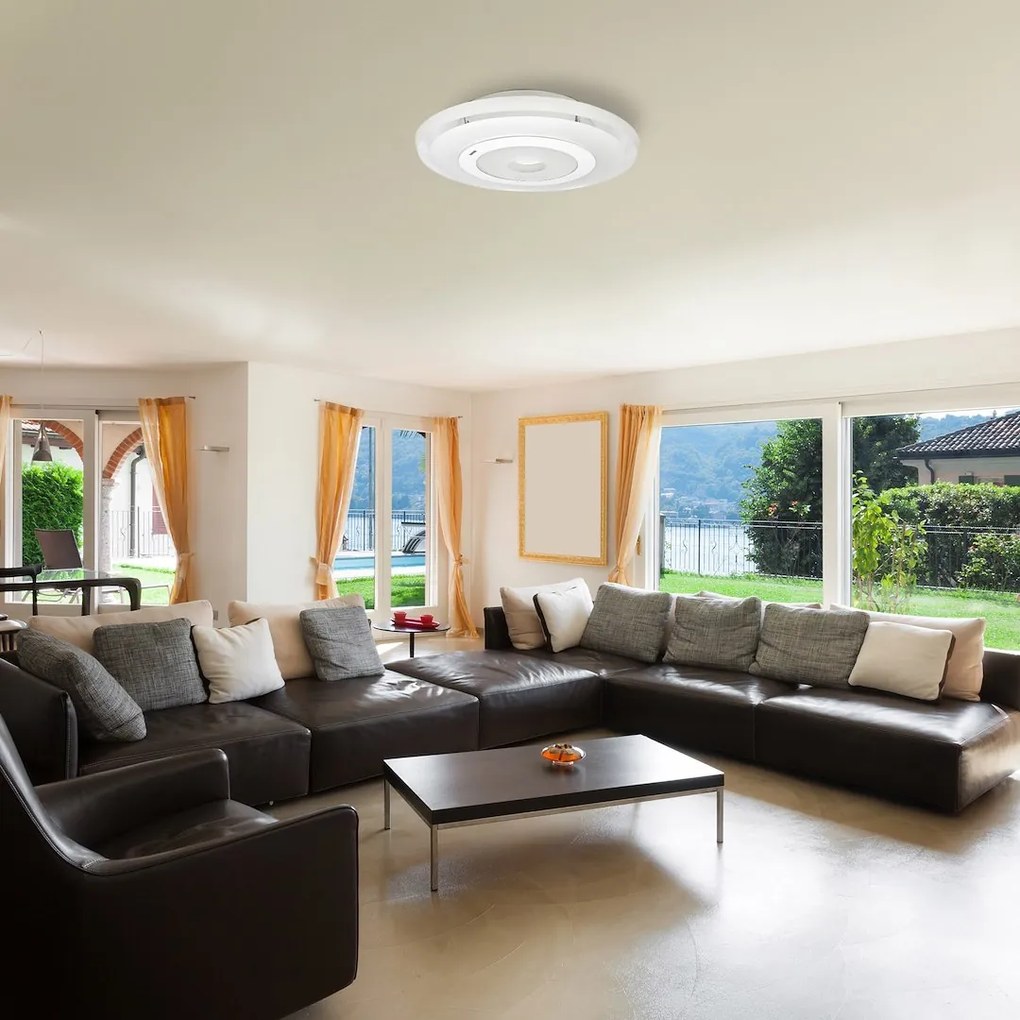 Stropní LED svítidlo Volta, 1x LED 36w, 3000-4000k, w, s ovladačem