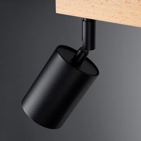 Stropní svítidlo SOLLUX VERDO 3L černé GU10 3x10W bez žárovky SL.1293